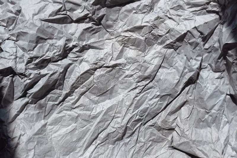 Crumpled Kraft Paper Lies on the Surface Stock Image - Image of craft ...
