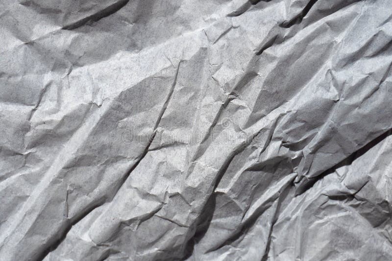 Crumpled Kraft Paper Lies on the Surface Stock Photo - Image of wrapper ...