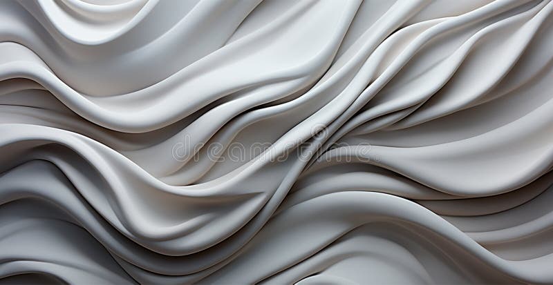 Crumpled Light Background, White Fabric with Bends and Creases - AI ...