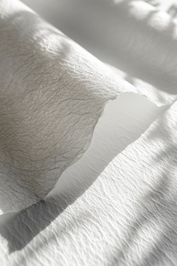 Crumpled Light Beige Fabric with Intricate Textures and Shadows ...