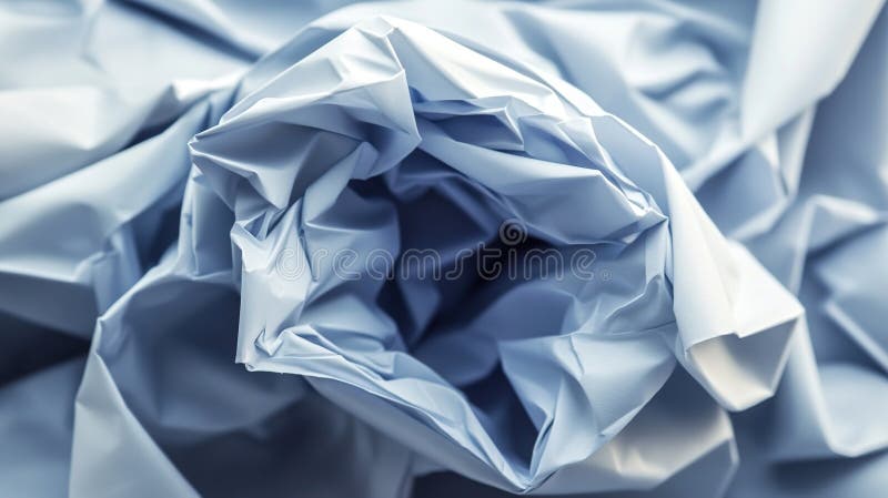 Crumpled Light Blue Paper Texture, Abstract Background, Design Element ...