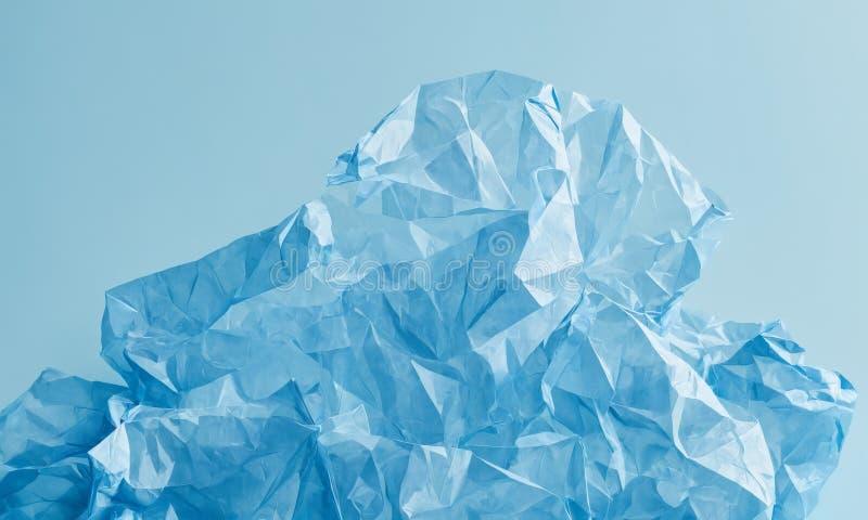 Abstract Crumpled Blue Paper Texture Background Stock Illustration ...