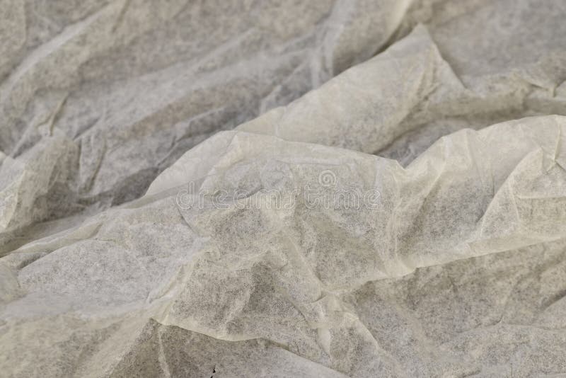 Crumpled Light-colored Wrapping Paper after Prolonged Use Stock Image ...