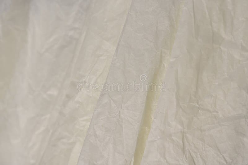 Crumpled Light-colored Wrapping Paper after Prolonged Use Stock Image ...