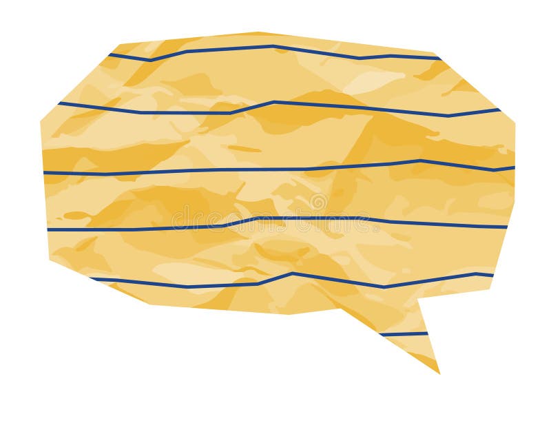 Lined Paper Speech Bubble Stock Illustrations – 259 Lined Paper Speech ...