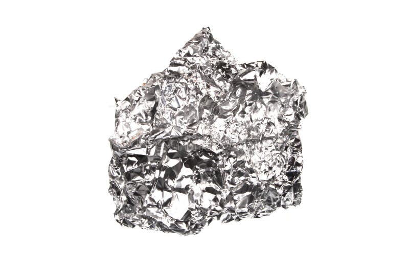 Crumpled Metal Isolated on White Background Stock Photo - Image of ...