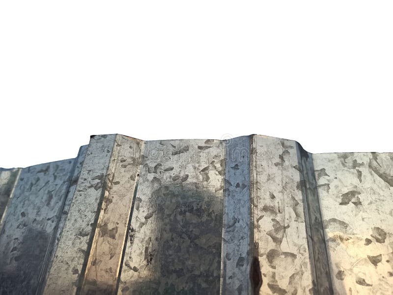 Crumpled Metal Isolated on White Background Stock Photo - Image of ...