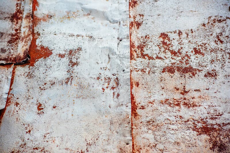 Crumpled Metal Texture with Red Paint and Scratches Stock Image - Image ...