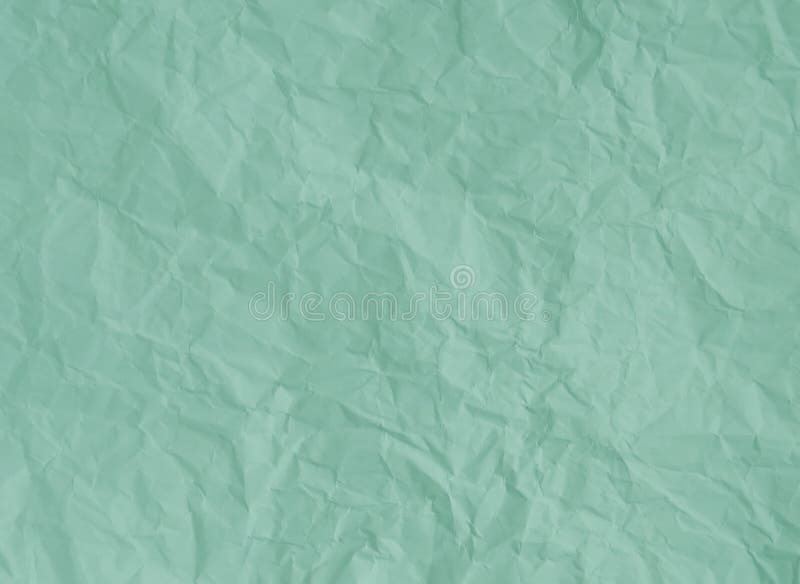 Mint Green Crumpled Paper Texture Background Stock Image - Image of ...