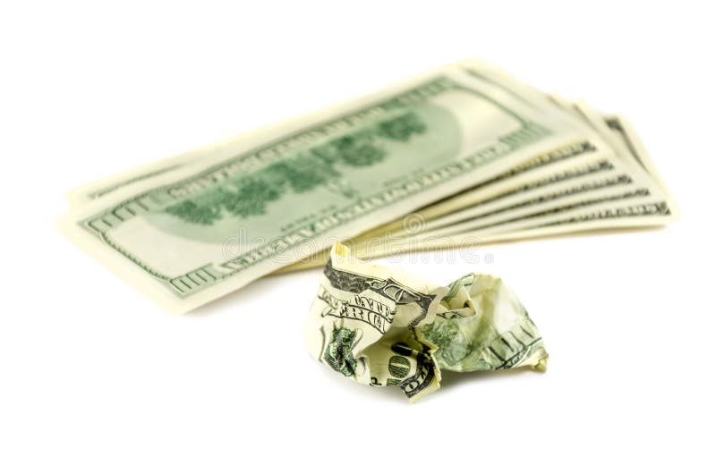 Crumpled money stock photo. Image of bill, dollar, benjamin - 31220402