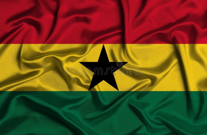 Crumpled National Flag of Ghana Stock Illustration - Illustration of ...