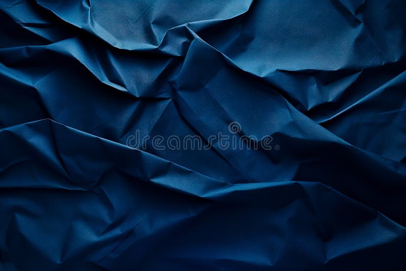 Crumpled Navy Blue Paper Abstract Shape Background with Space Paper for ...