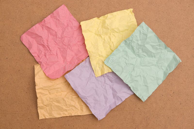 Crumpled note paper stock photo. Image of used, surface - 13420294