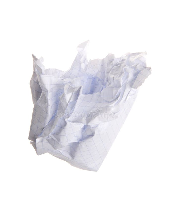 Crumpled Notebook Paper Background, Sheet of Paper. School Notebook ...