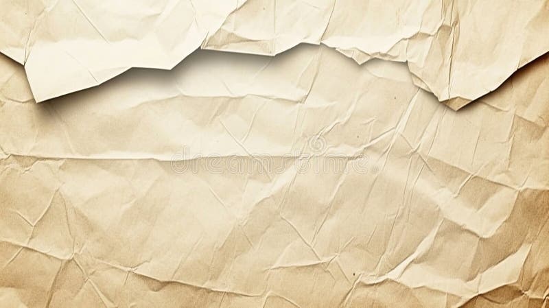 Crumpled Old Paper Texture, Vintage Background with Faded Color, Torn ...