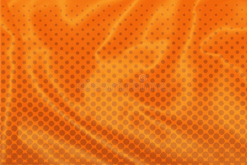 Orange Dots Pattern Textile. Stock Illustration - Illustration of retro ...