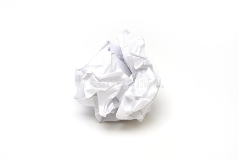 Crumpled paper stock photo. Image of failure, files, wads - 3819128