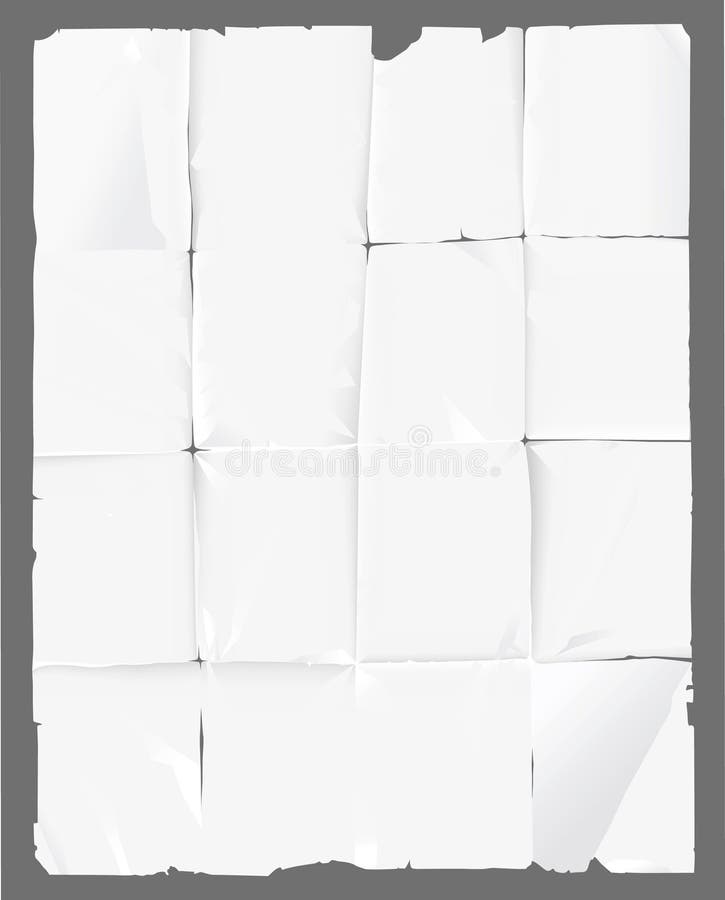 Crumpled Paper Vector Background White 08 Stock Vector - Illustration ...