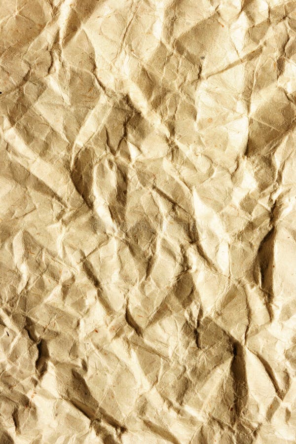 Crumpled brown paper bag stock image. Image of paper, crinkled - 1483563