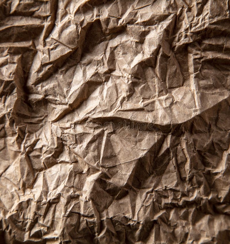 Crumpled Paper As an Abstract Background Stock Photo - Image of aged ...