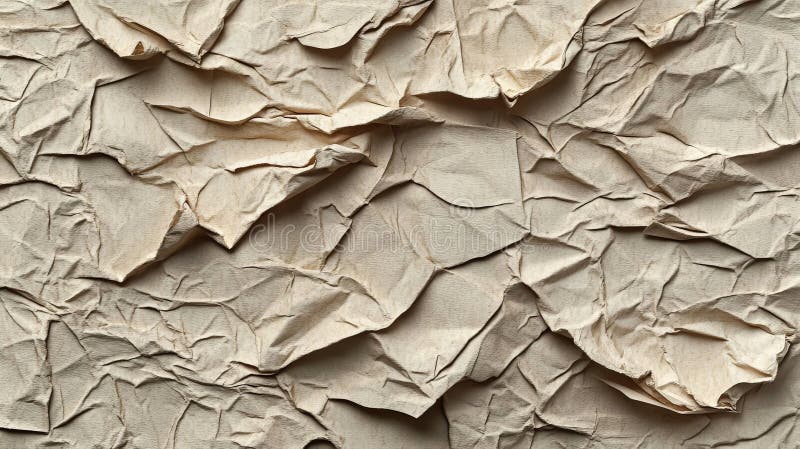 A Crumpled Paper Background Featuring Textured Effects and Faint ...