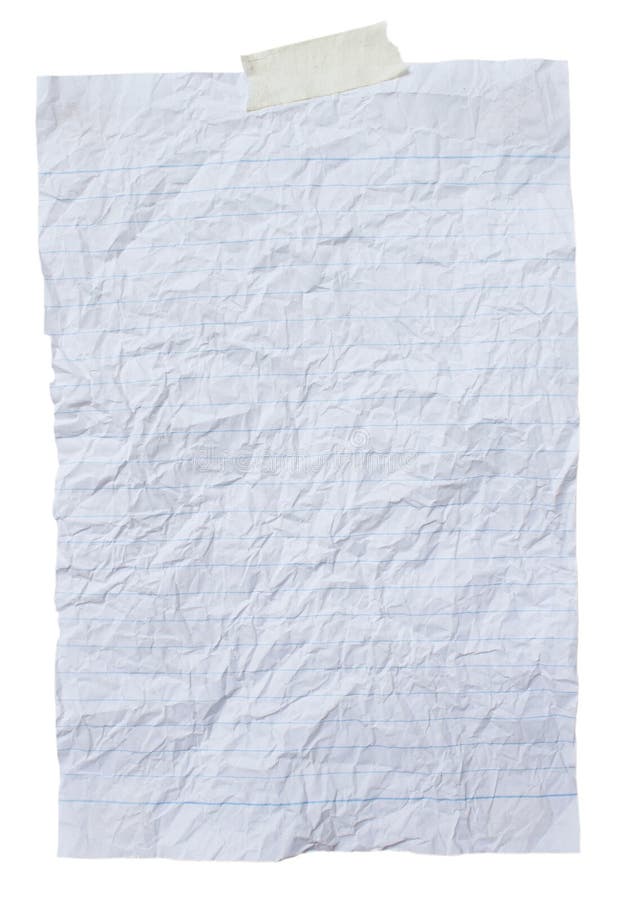 Horizontal Lined White Crumpled Paper Texture Stock Photos - Free ...