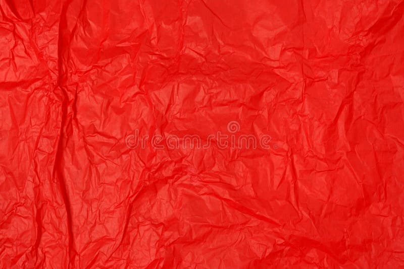 Crumpled Paper Background Made from a Blood Red Sheet of Wrapping Paper ...