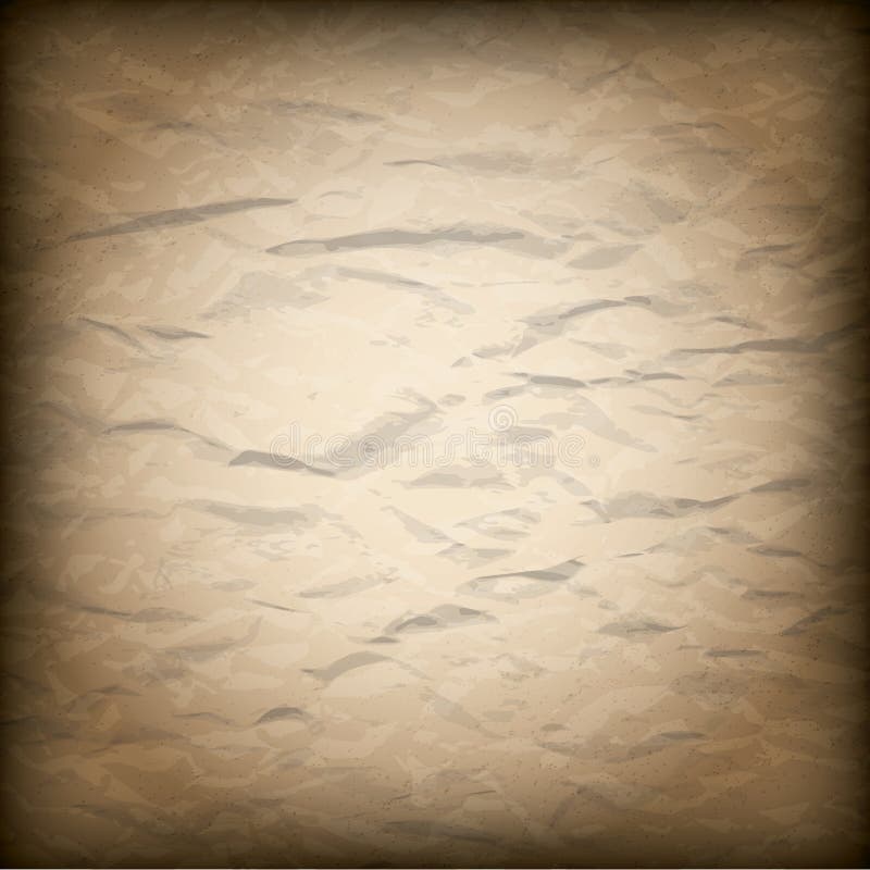 Crumpled Paper Background. Vector Illustration Decorative Design Stock ...