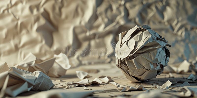 1,913 Crumpled Paper Background Wrinkled Texture Crushed Ball Stock ...