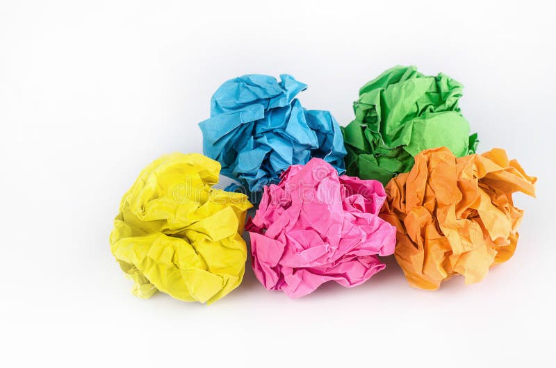 Pink Crumpled Paper For Texture Or Background Stock Photo - Image of ...