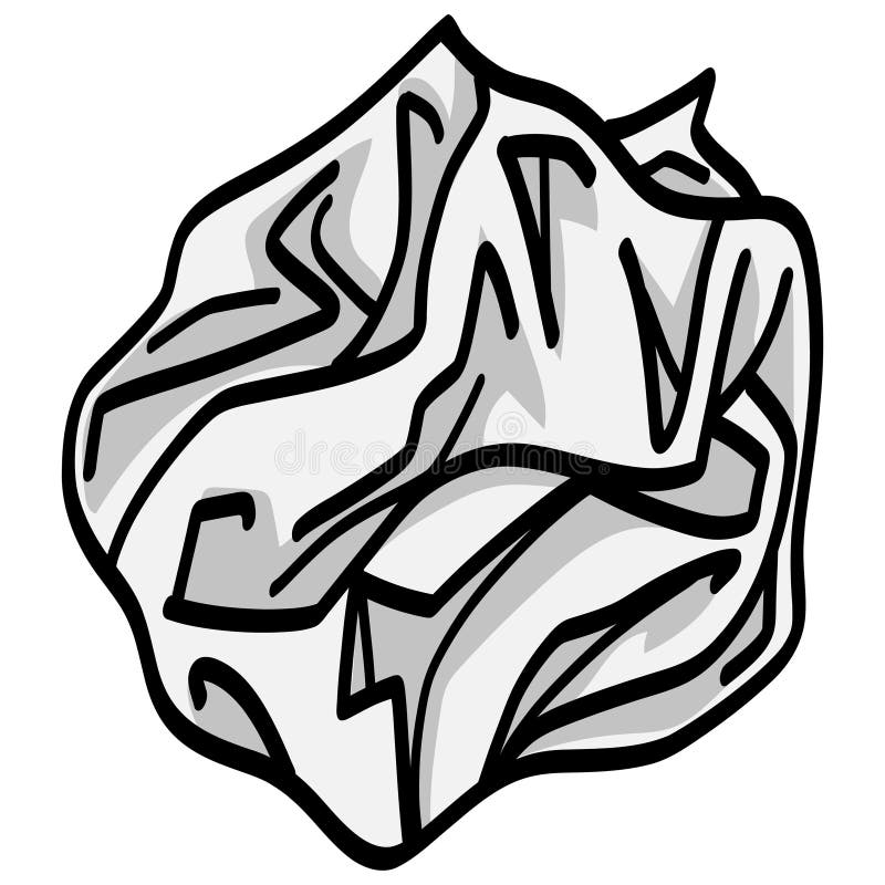 Crumpled Paper Vector Background White 08 Stock Vector - Illustration ...