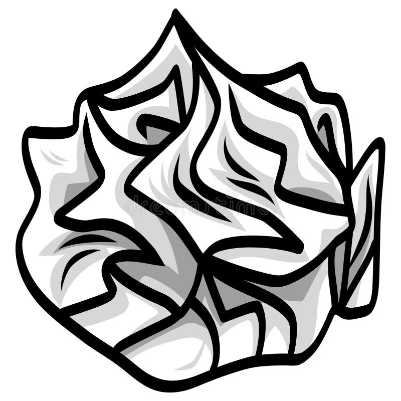 Crumpled Paper Ball Stock Illustrations – 1,857 Crumpled Paper Ball ...