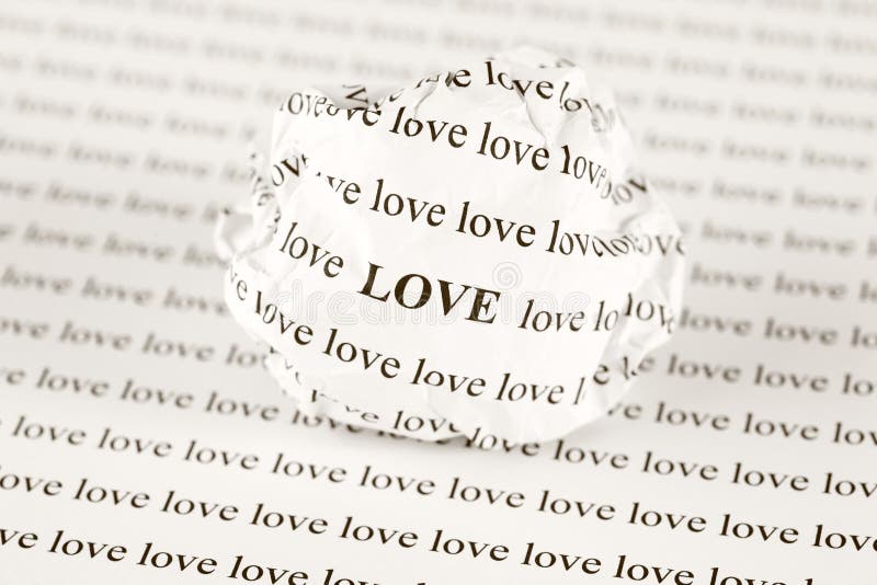 Crumpled Paper Ball Words Love Stock Photos - Free & Royalty-Free Stock ...