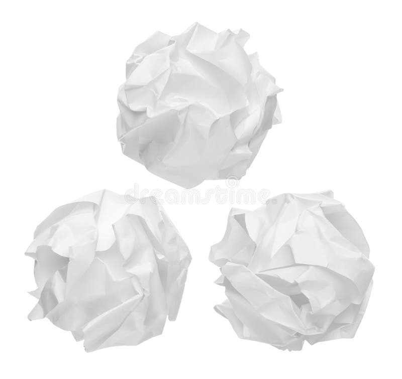 Paper Balls and Pencil Over Blank White Sheet - Creativity Crisis ...