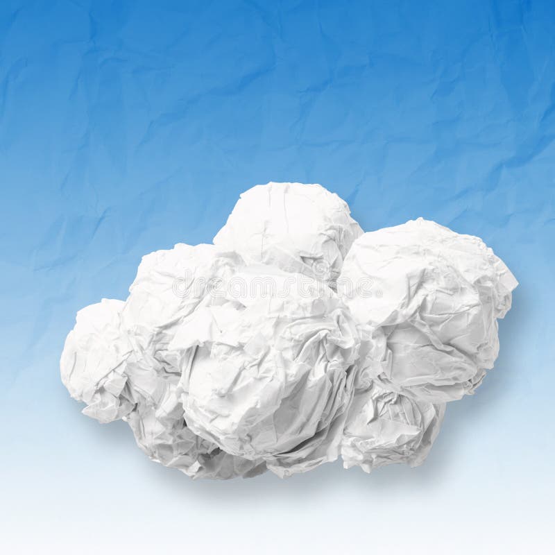 Crumpled Paper Cloud Computing Diagram Stock Photos - Free & Royalty ...