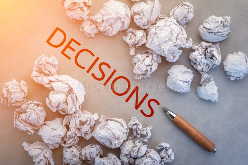 Paper Decision Maker with Numbers Stock Image - Image of childhood ...