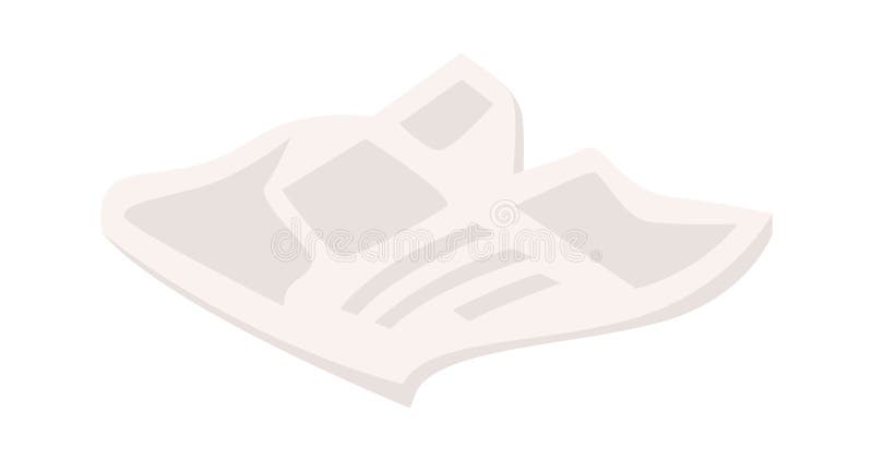 Crumpled Paper Garbage Flat Icon Waste Sorting and Utilization Stock ...