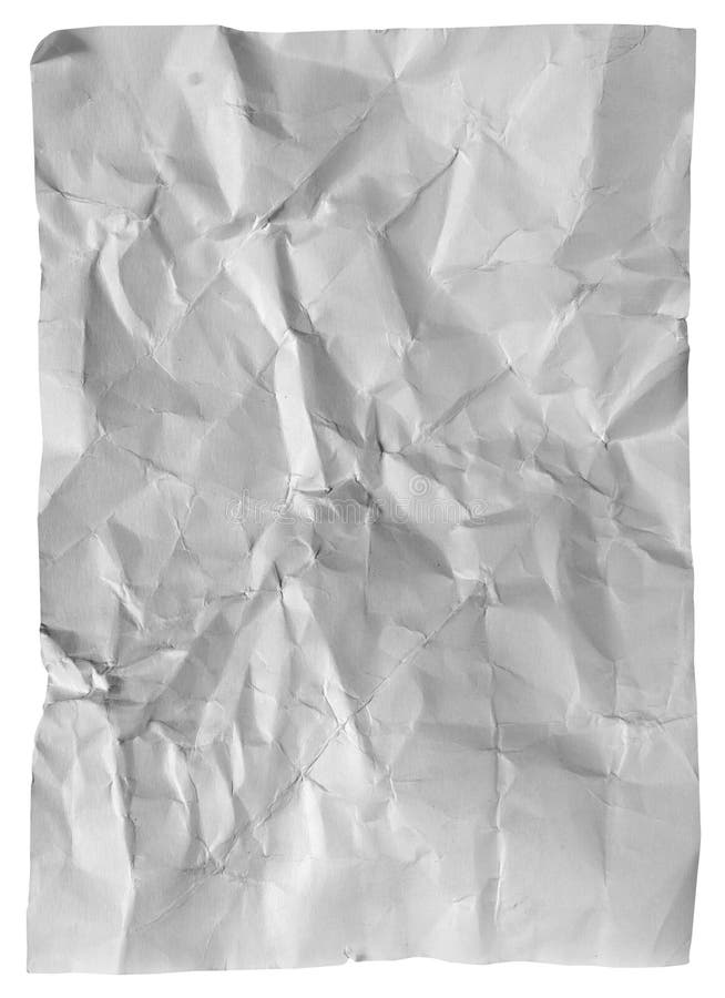 Crumpled Used Paper with Recycle Sign Stock Image - Image of recycle ...
