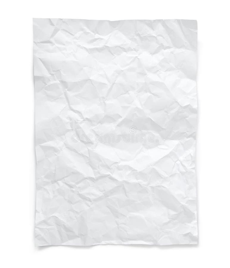Crumpled paper sheet stock image. Image of backdrop, folded - 41035975