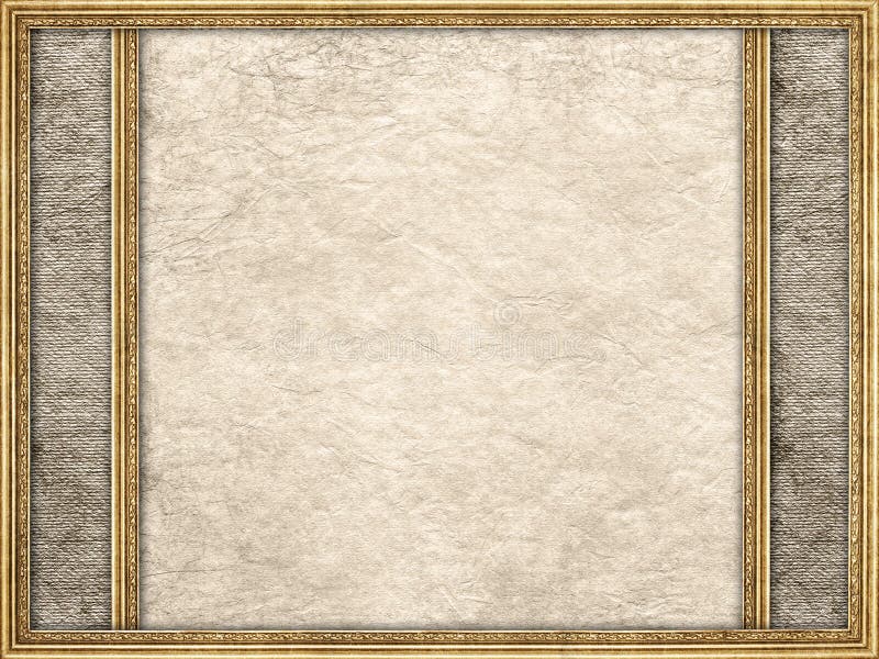 Crumpled Paper Sheet and Picture Frame Stock Photo - Image of paper ...