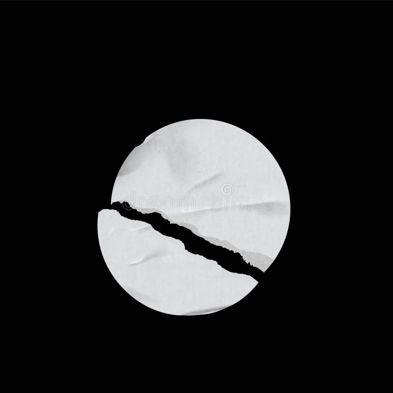 Crumpled Paper Sticker Vector Illustration Stock Illustration ...