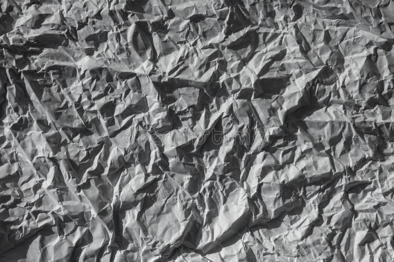Crumpled Paper Texture Design Contrast Stock Image - Image of paper ...