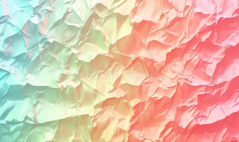 Crumpled Paper Texture with Gradient Colors Stock Photo - Image of ...