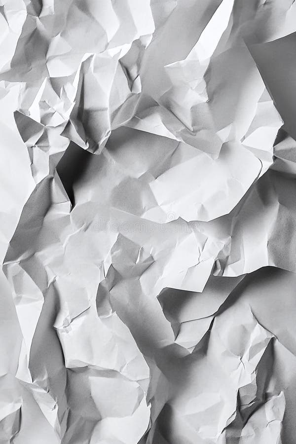 A Crumpled Paper Texture with Light Shadows for Added Depth. Stock ...
