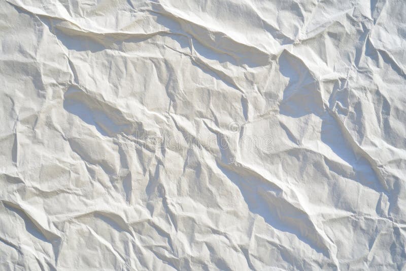 Crumpled Paper Texture, Rough and Uneven Surface with Visible Creases ...