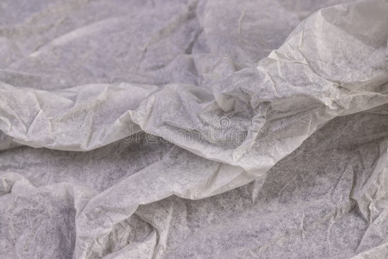 Crumpled Paper after Use, Thin Paper Made of Cellulose As a Stock Image ...