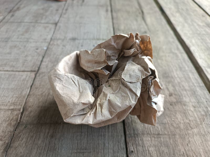 Crumpled Paper Waste Makes it Round Stock Photo - Image of plant, paper ...