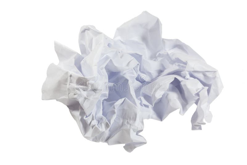Crumpled Ball of Paper stock photo. Image of crumple - 44037772