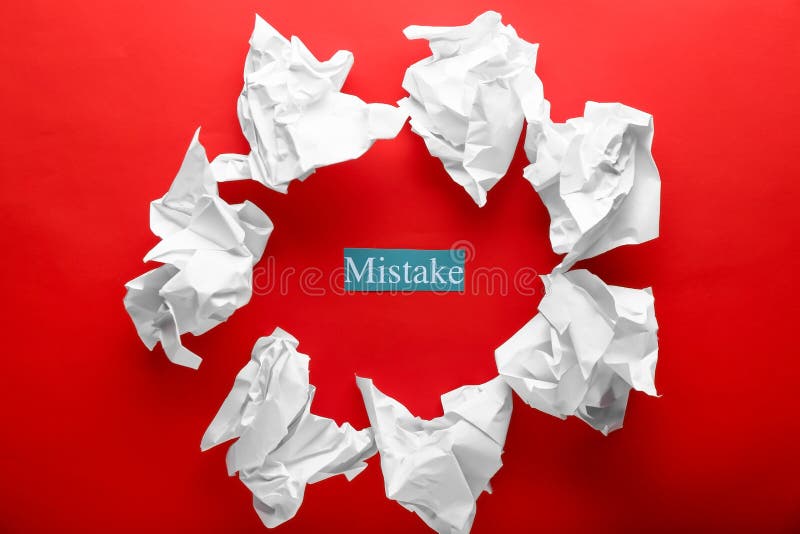 Word MISTAKE Under Torn Paper, Top View Stock Photo - Image of torn ...