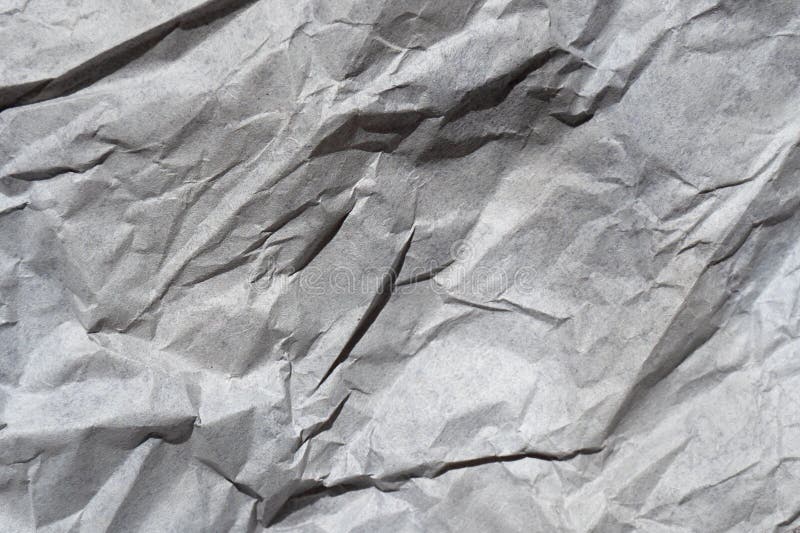 Crumpled Kraft Paper Lies on the Surface Stock Image - Image of ...